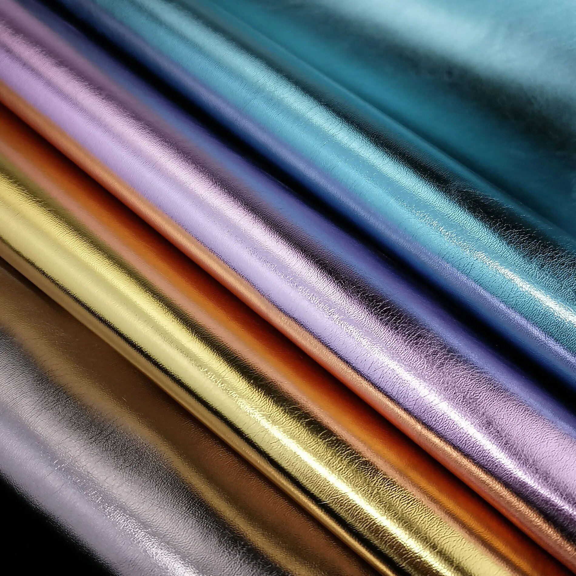 Полиэстеровый кожзам, lake blue, 137x50 см