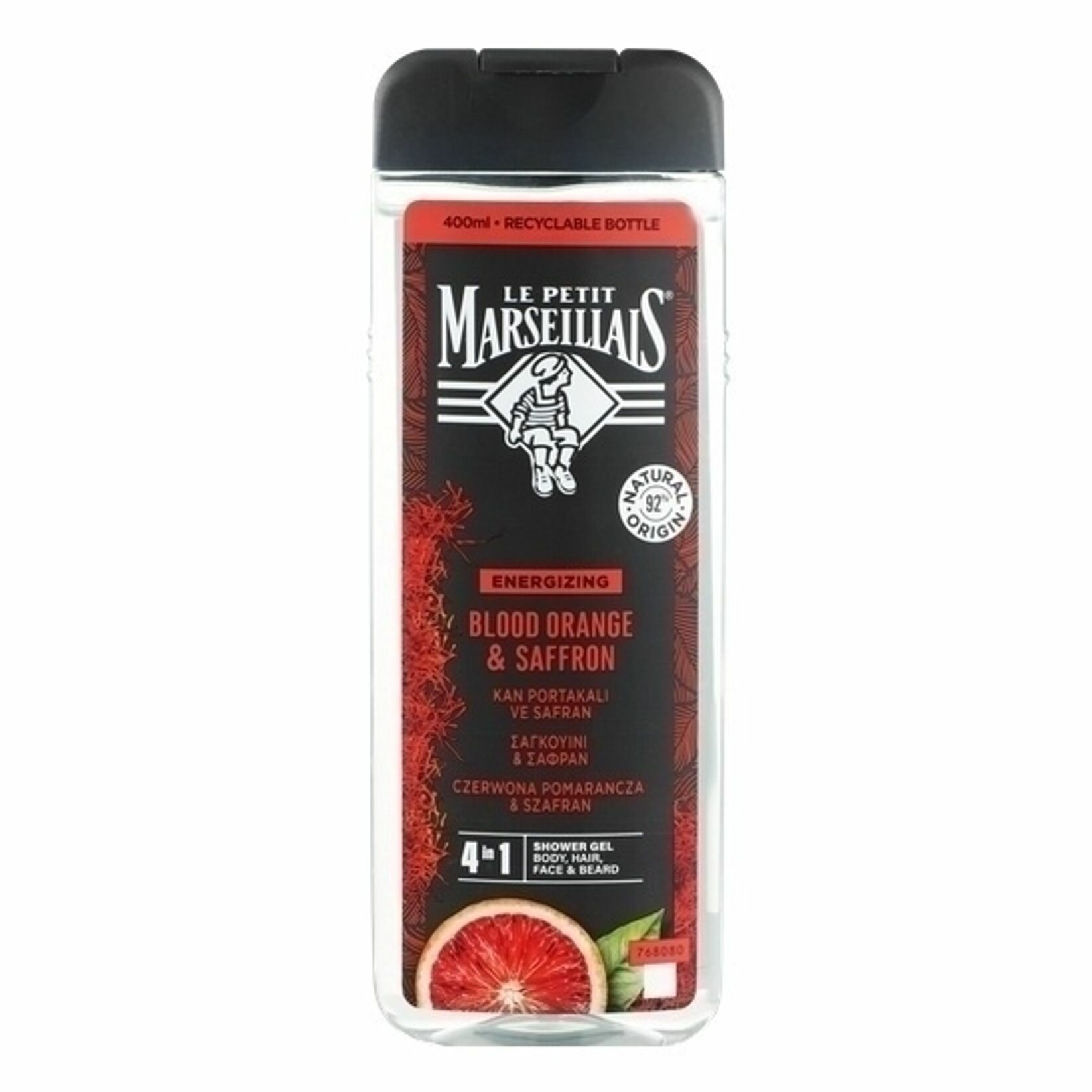Гель для душа Le Petit Marseillais Красный апельсин и Шафра