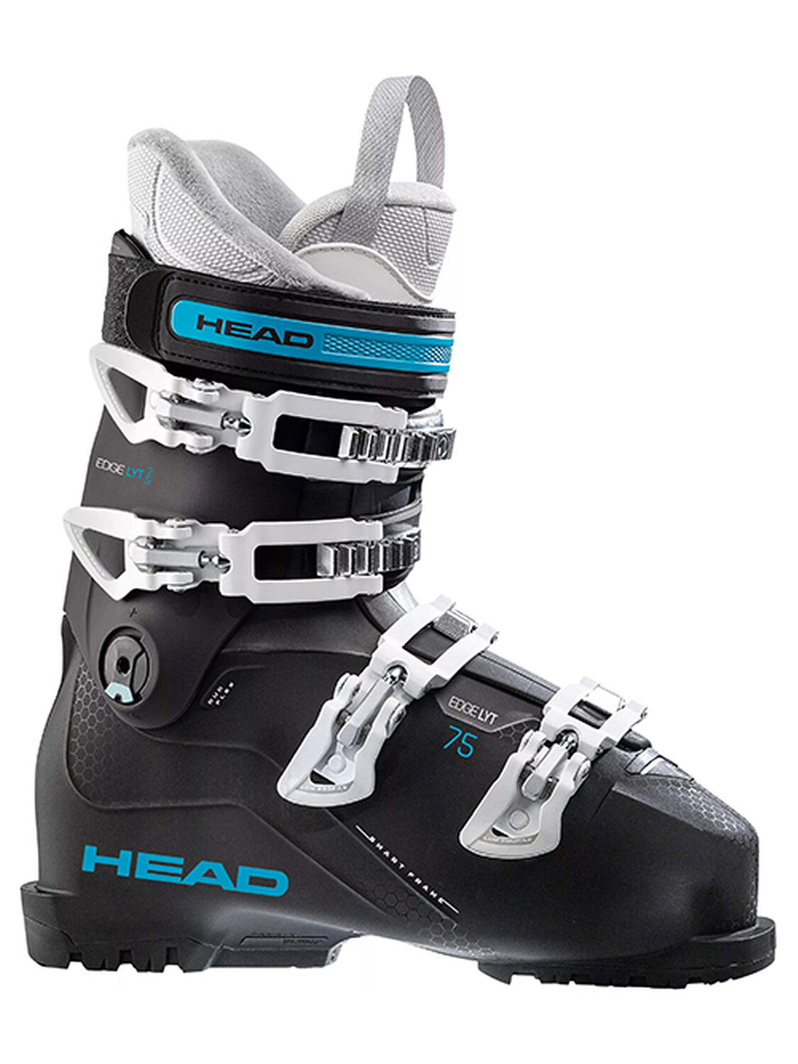 Горнолыжные ботинки Head Edge LYT 75 W HV Black/Turquoise 24/25 , для женщин , черный