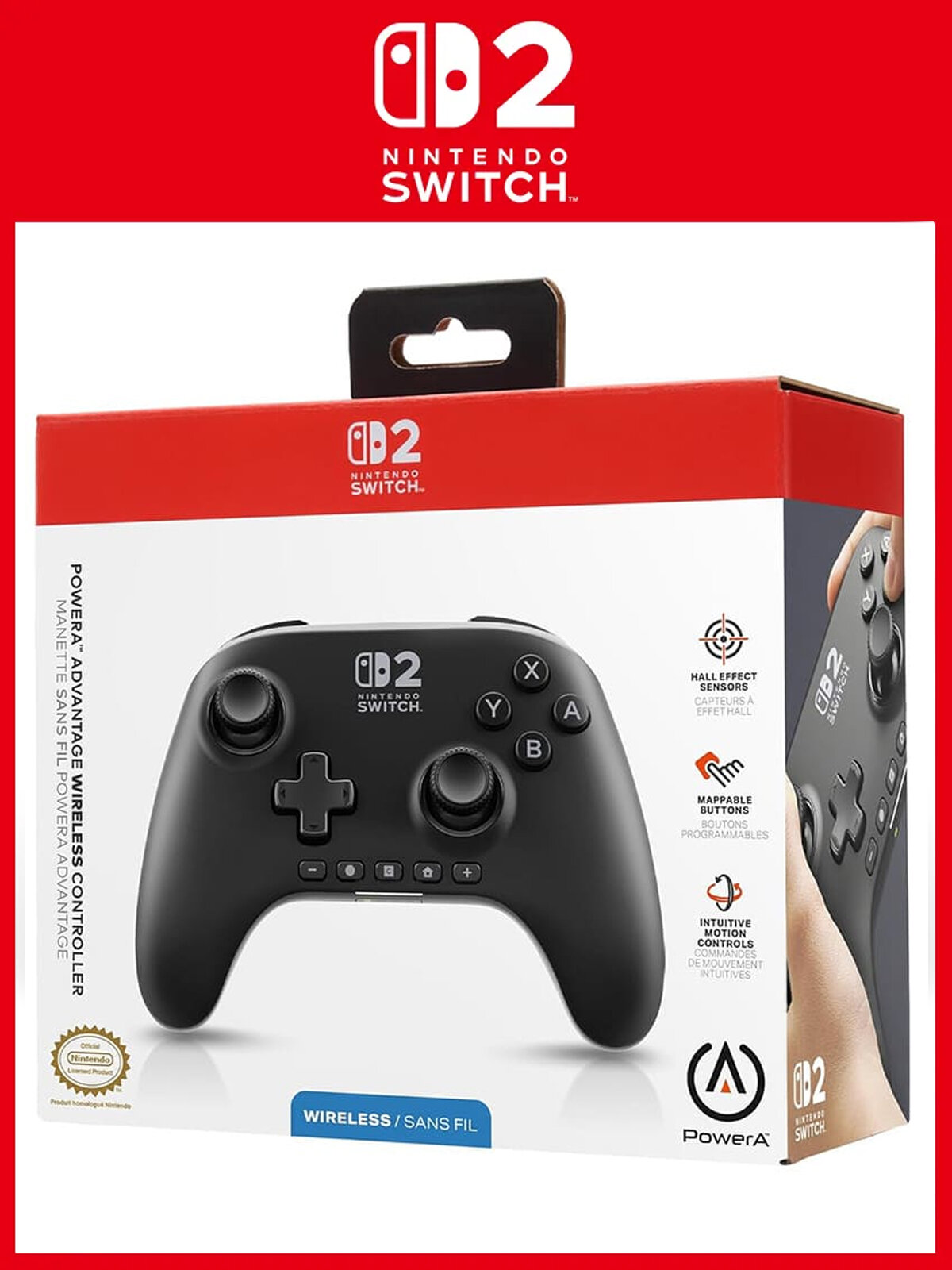 Геймпад (Контроллер) беспроводной PowerA для Nintendo Switch 2 (Чёрный)