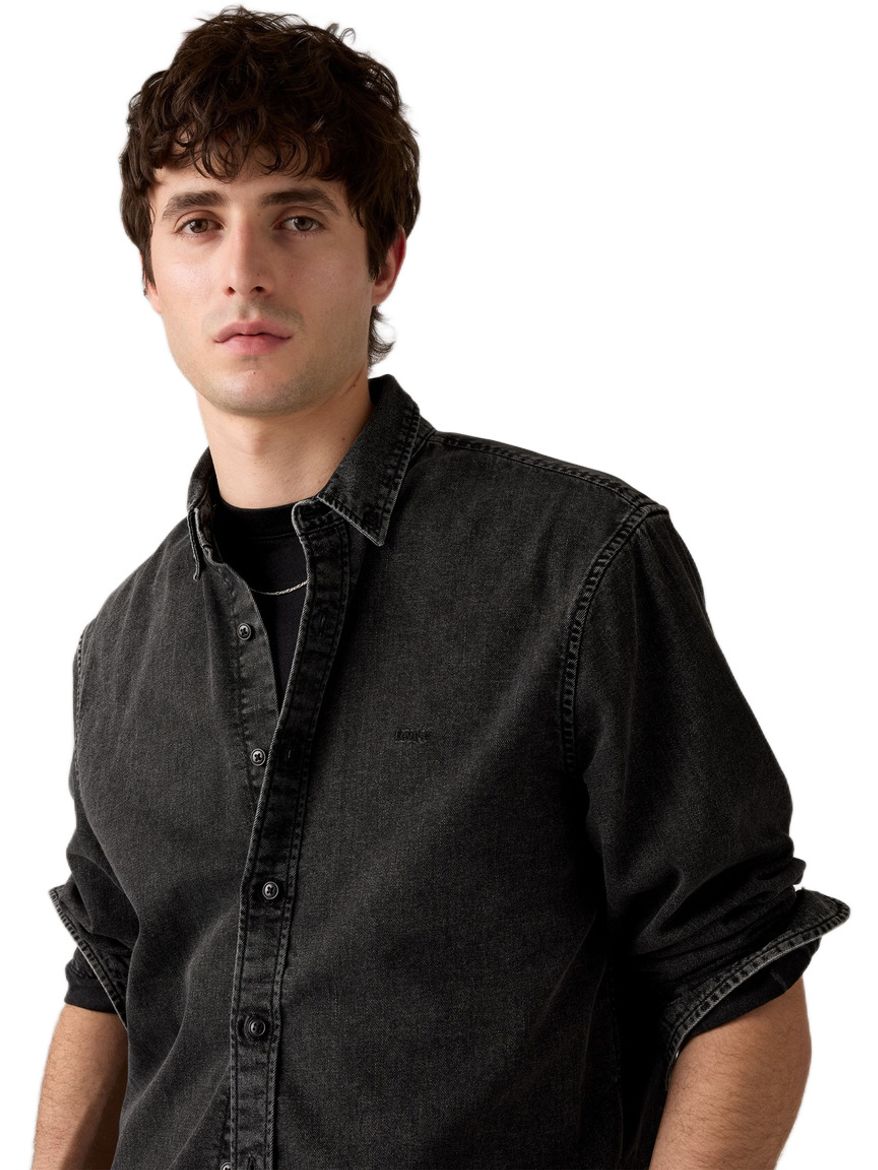 Рубашка Levi's Men Authentic Button Down Shirt, размер L, черный — фото 1