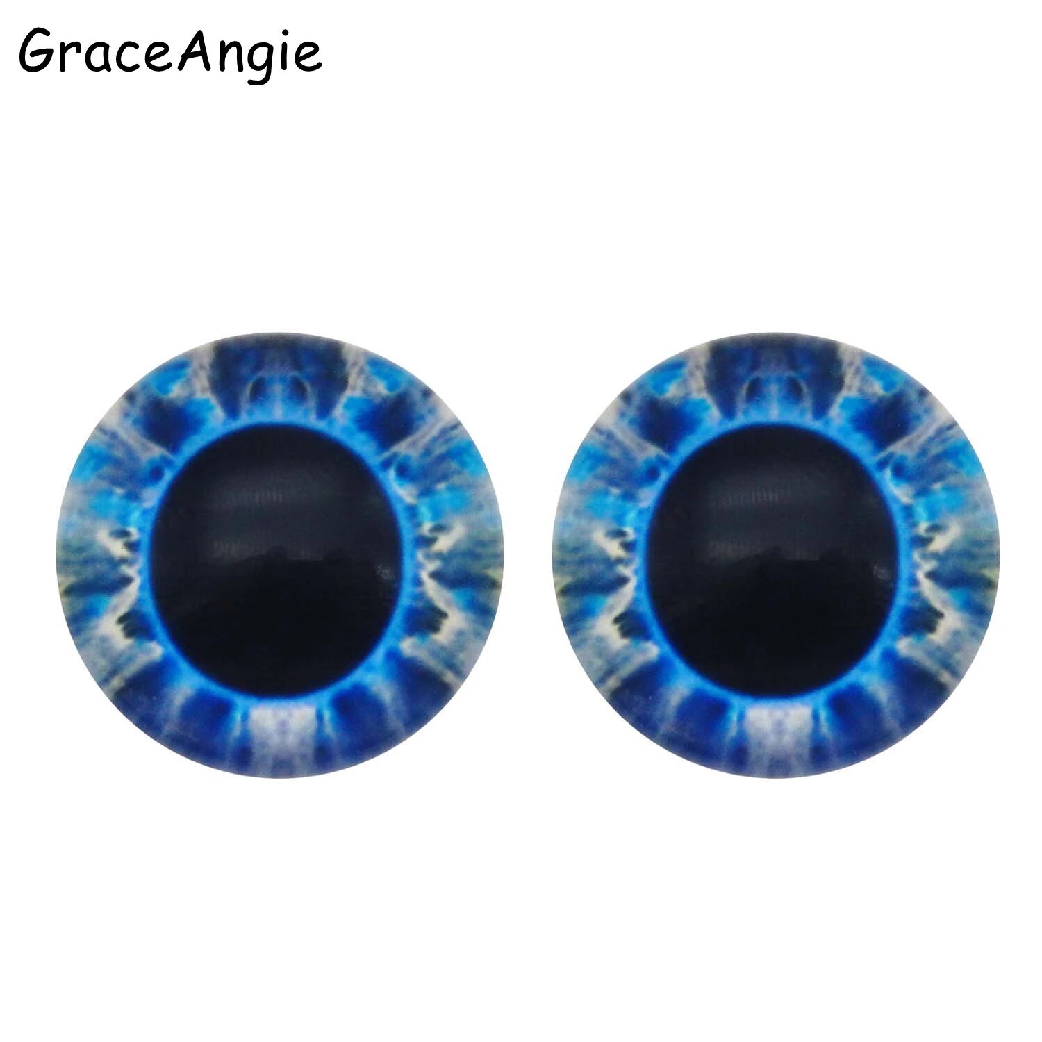 Кабошоны глаз дракона стекло 6-30 мм Темно-синий, 30PCS 12mm, E