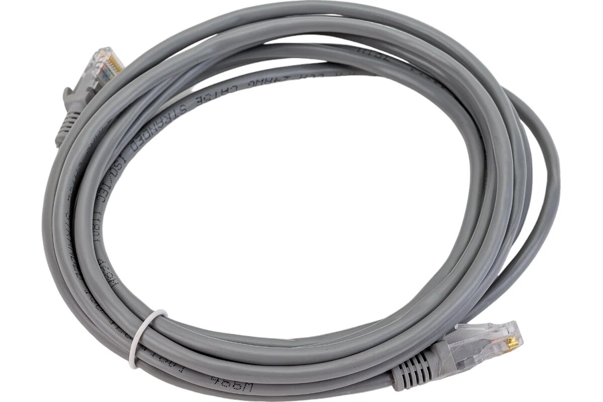 Ripo патч-корд UTP Cat5e RJ45 3 м серый кабель 003-300007 для сетевого соединения