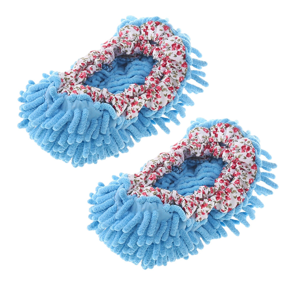 Floor Cleaning Mop Slippers Removable Shoe Covers Washable Mops Socks Sweeping for Kitchen Bathroom Office