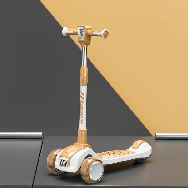 Трехколесный детский скутер, многофункциональный, не требует установки, складной скутер