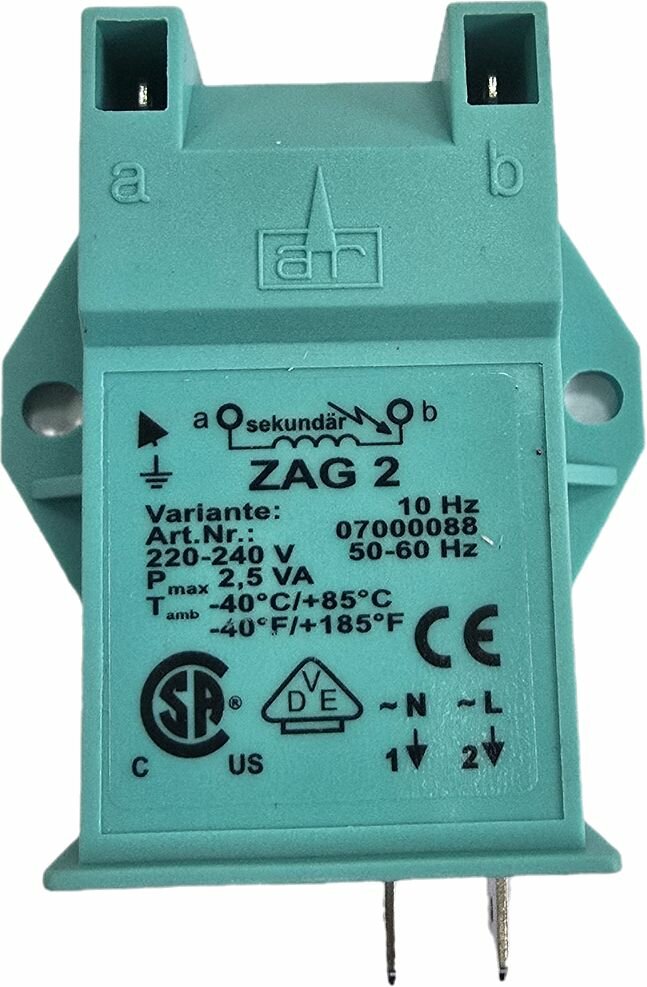 Трансформатор розжига Viessmann ZAG 2, зеленый артикул 07000088