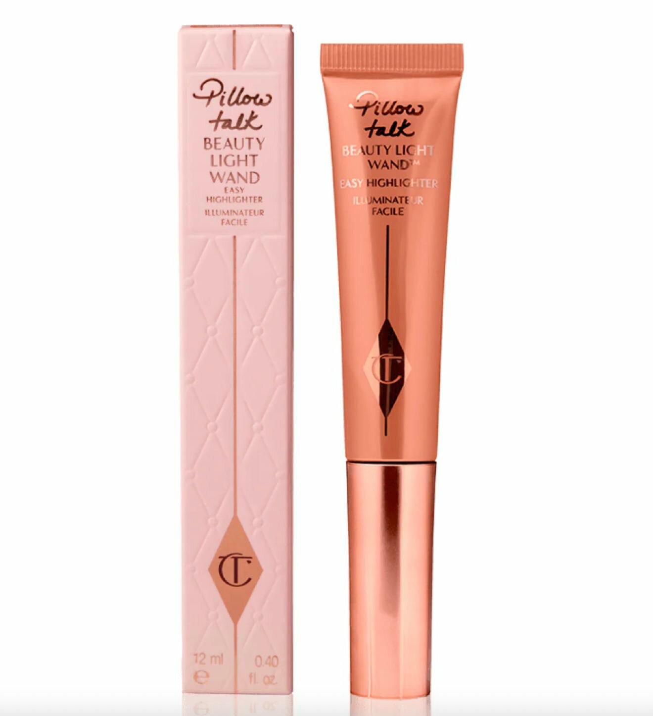 Charlotte Tilbury Кремовый хайлайтер для лица Pillow Talk Beauty Light Wand easy Highlighter ( pillow talk 2. medium / moyen ) 12ml