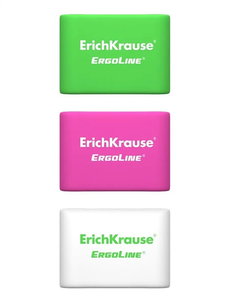 Ластик ErgoLine "Pillow" 3шт