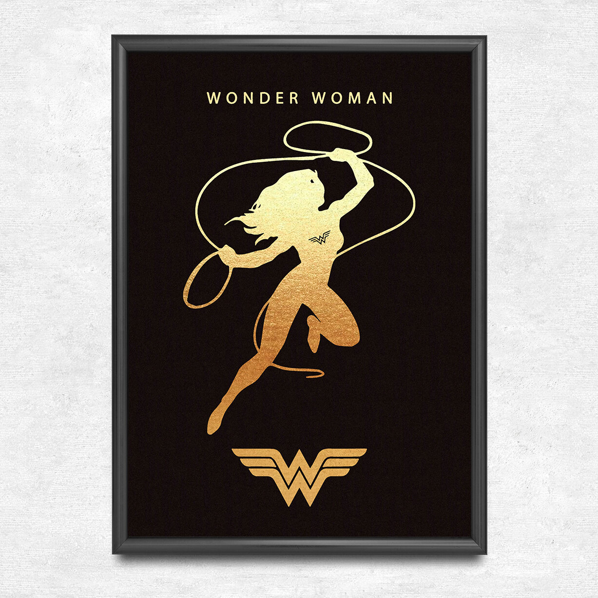 Постер на стену Чудо Женщина / плакат для интерьера Wonder Woman. Комикс, фильм, игра. Супергерой