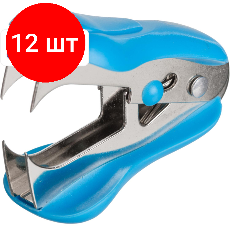 Комплект 12 штук, Антистеплер антистеплер Attache Happy, цвета в ассортименте