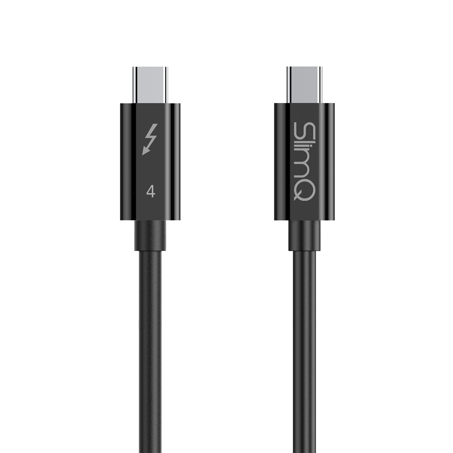 Кабель Thunderbolt 4 / USB4 SlimQ (1 м), 40Gbps, 240W PD 3.1, поддержка 8K, Type-C