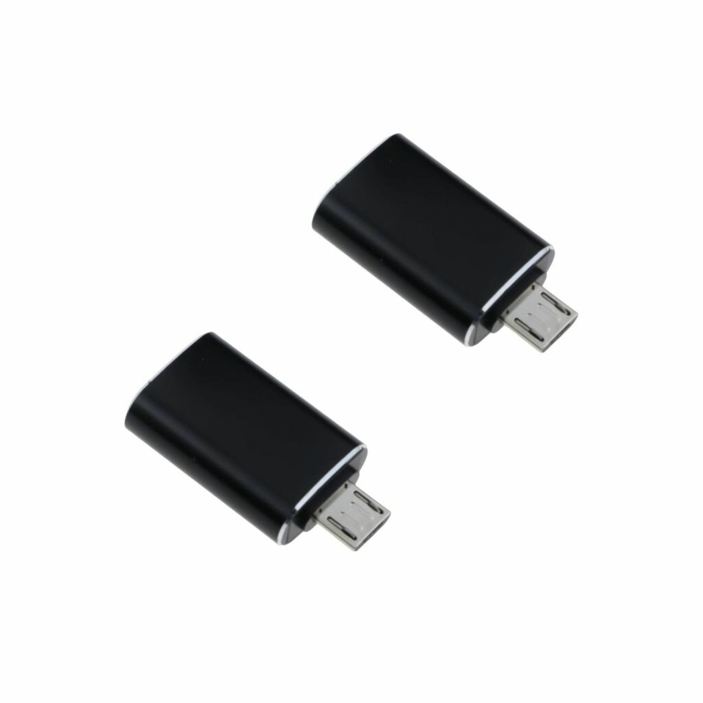 Адаптер, USB3.0 на micro Android OTG быстрая зарядка адаптер - черный, 1 пара