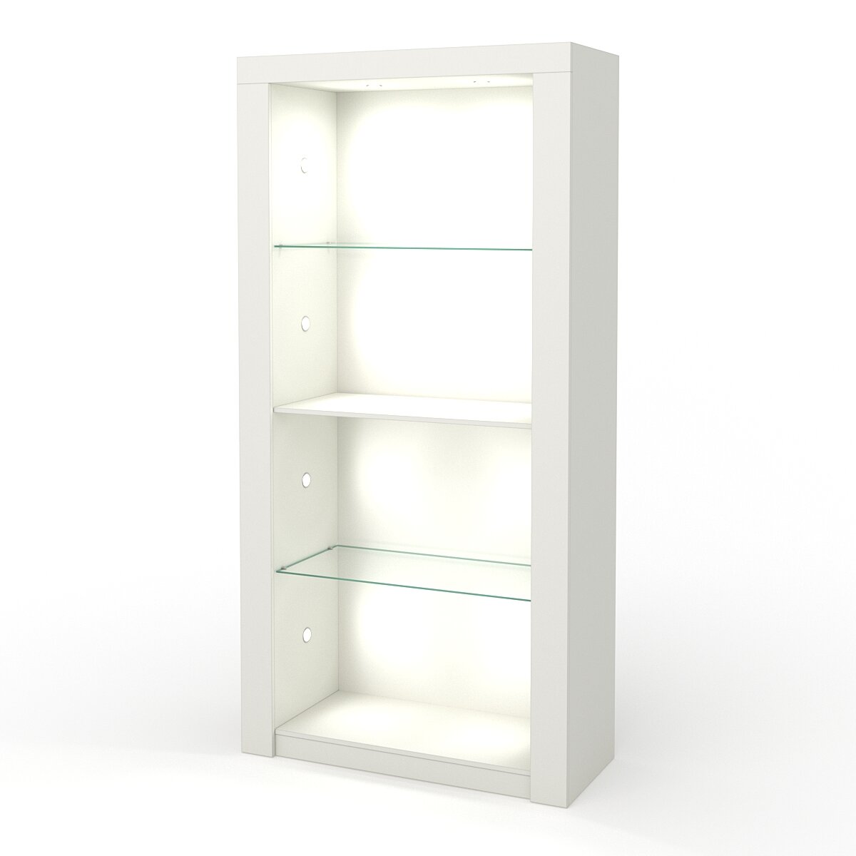 Стеллаж "афродита" №4-4 (задняя стенка - ДВП), Белый. Производитель товара - компания Westcom.