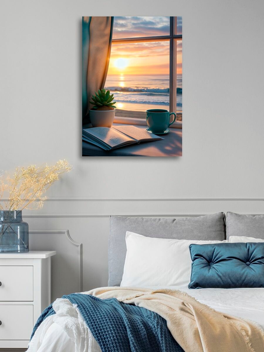 Картина на холсте LOFTime 50Х70 Окно с видом на море 3 К-1433-5070