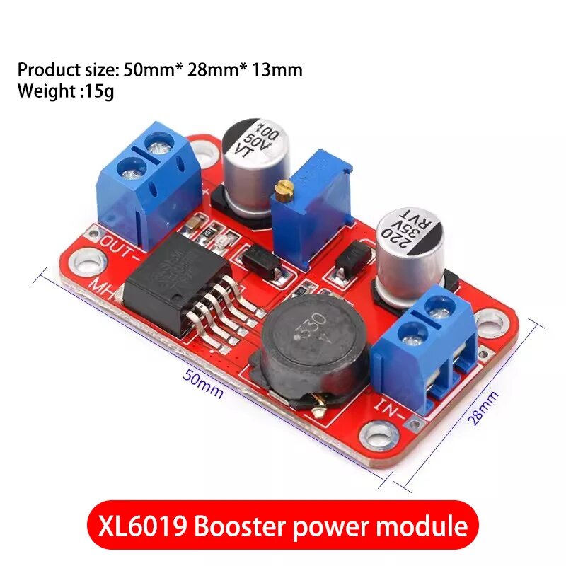 XL6019 DC-DC повышающий модуль питания