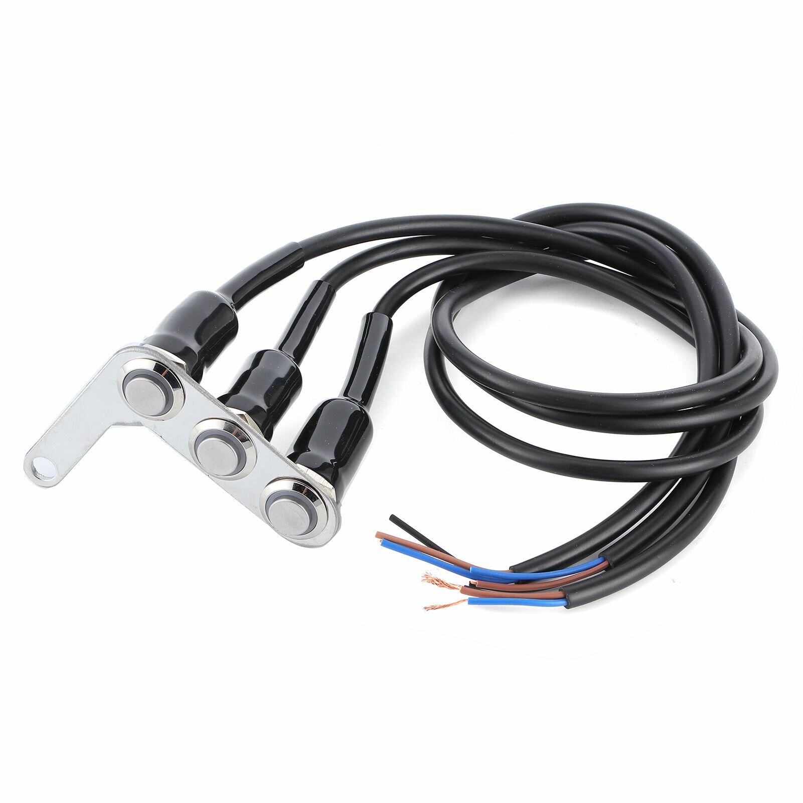 Регулируемый переключатель руля для мотоцикла, водонепроницаемый, 3 кнопки, для ATV, электрического велосипеда