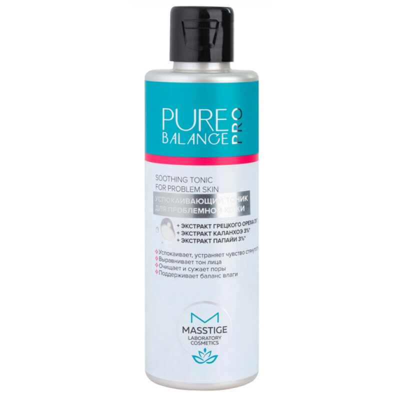 Masstige PURE BALANCE PRO Успокаивающий тоник для проблемной кожи, 200мл