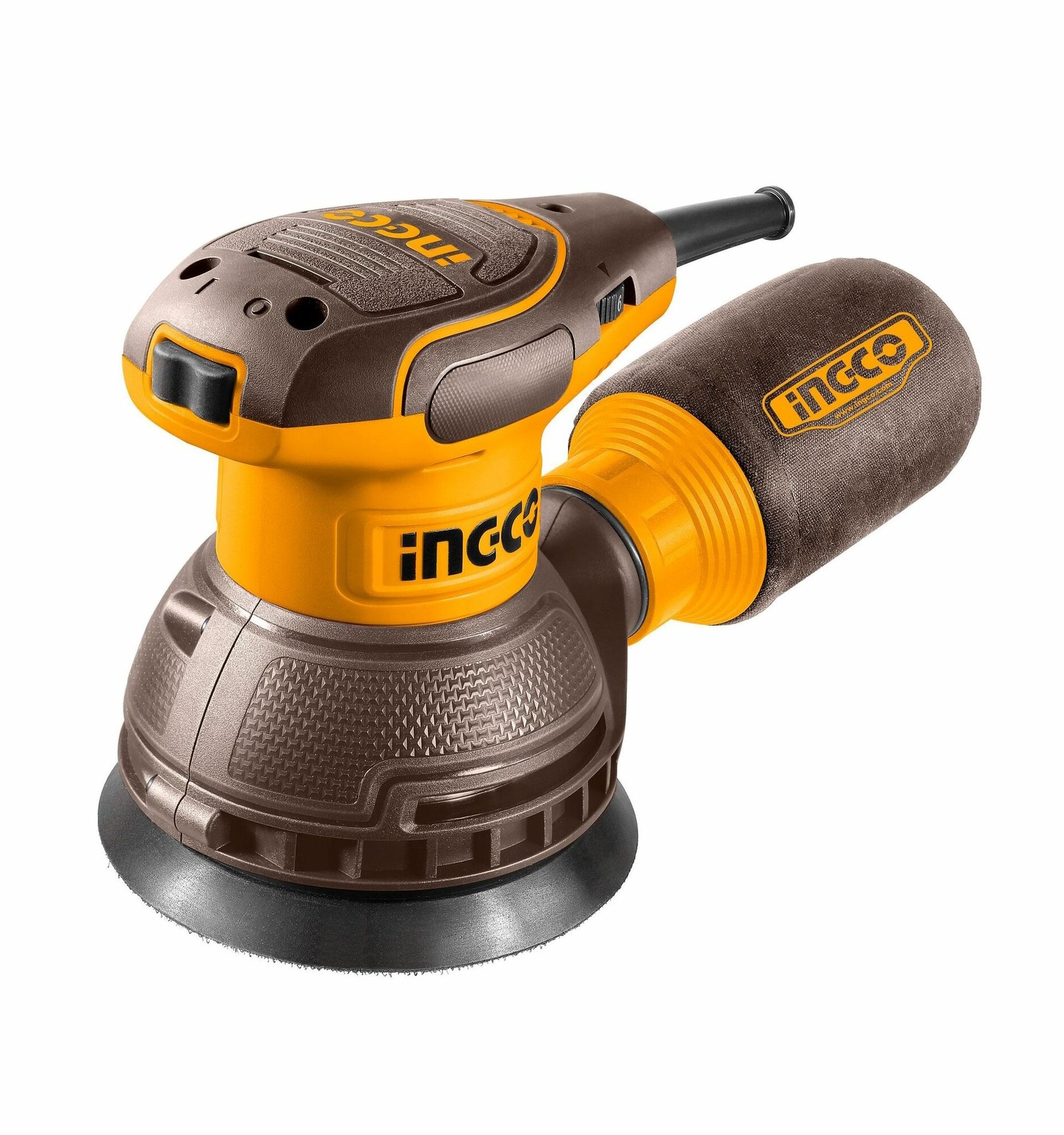 Эксцентриковая шлифовальная машина 320Вт 125мм рег. обор. SUPER INGCO RS3216 INDUSTRIAL