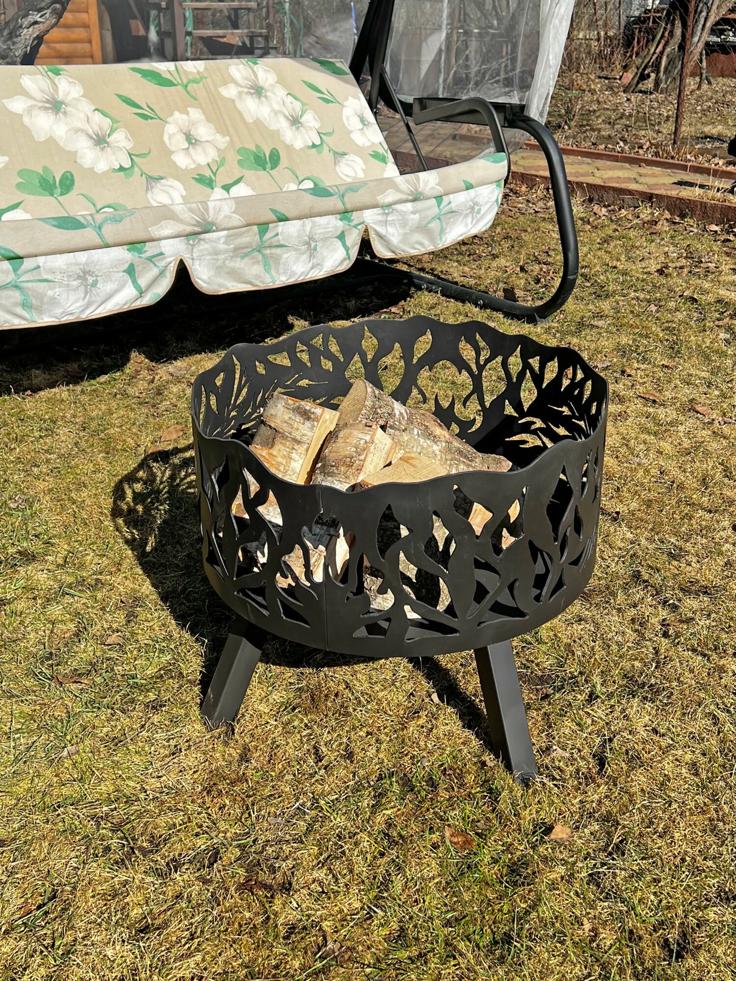 Костровая чаша Жар Птица "Огонь"60 см 0,3 см