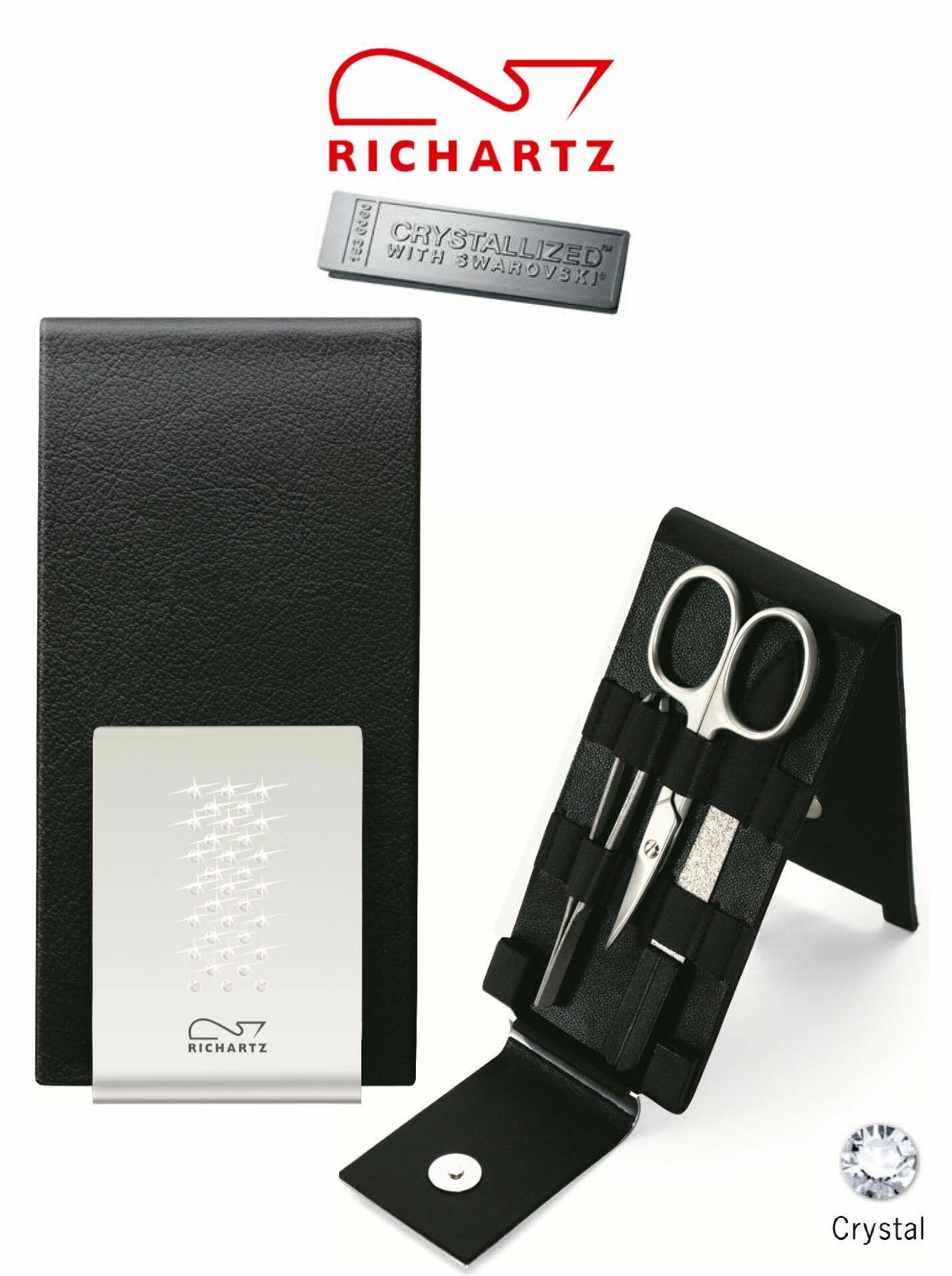 Richartz, Маникюрный набор, сталь Solingen, с кристаллами Swarovski