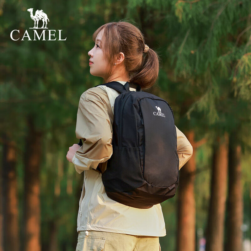 Рюкзак CAMEL, Outdoor Backpack for Hiking Travel Leisure Students Mountain, для путешествий, для активного отдыха, повседневный, школьный, песочный