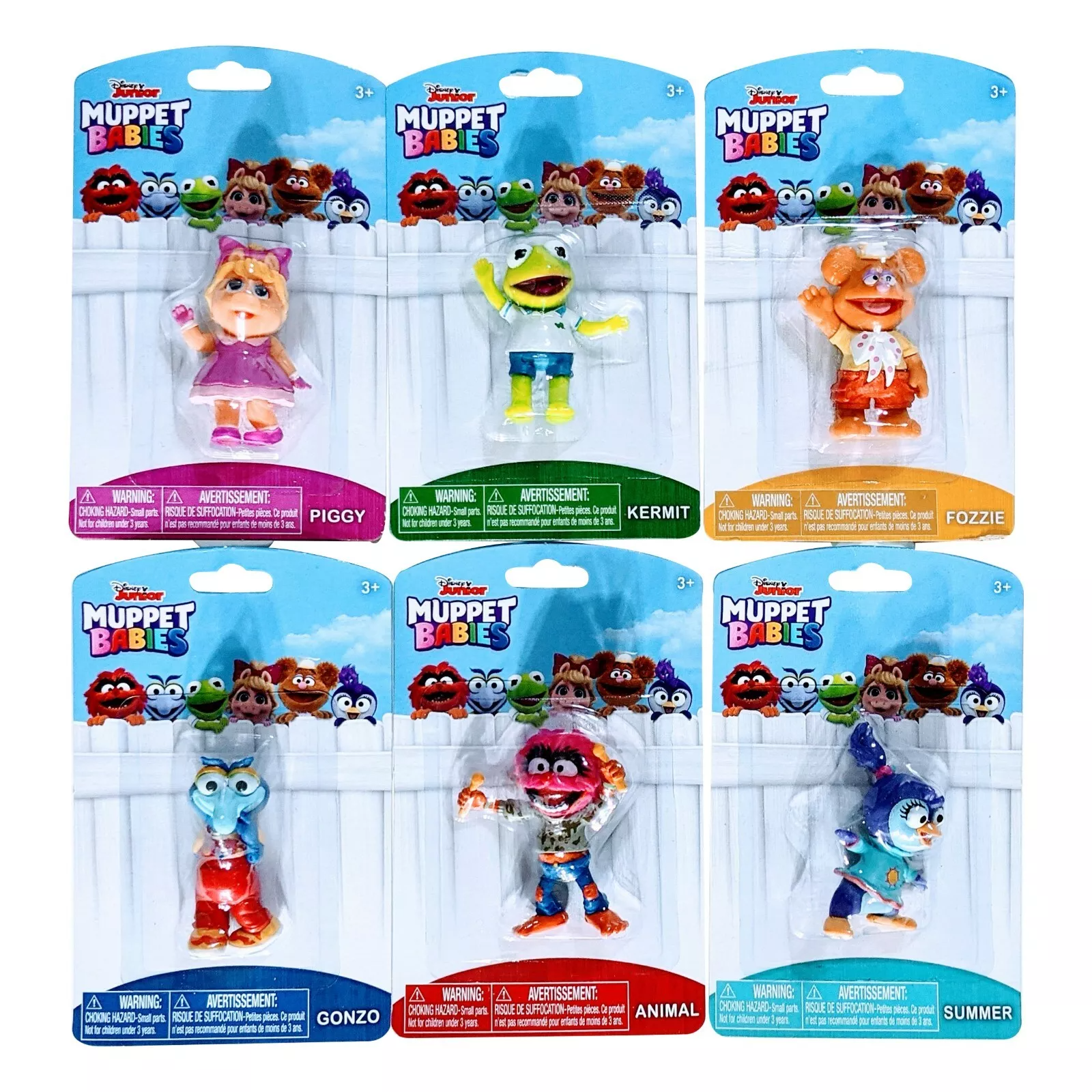 Аниме фигурки Disney Junior Sesame Street Muppet Babies /Улица Сезам Классические персонажи Игрушка Набор из 6 предметов