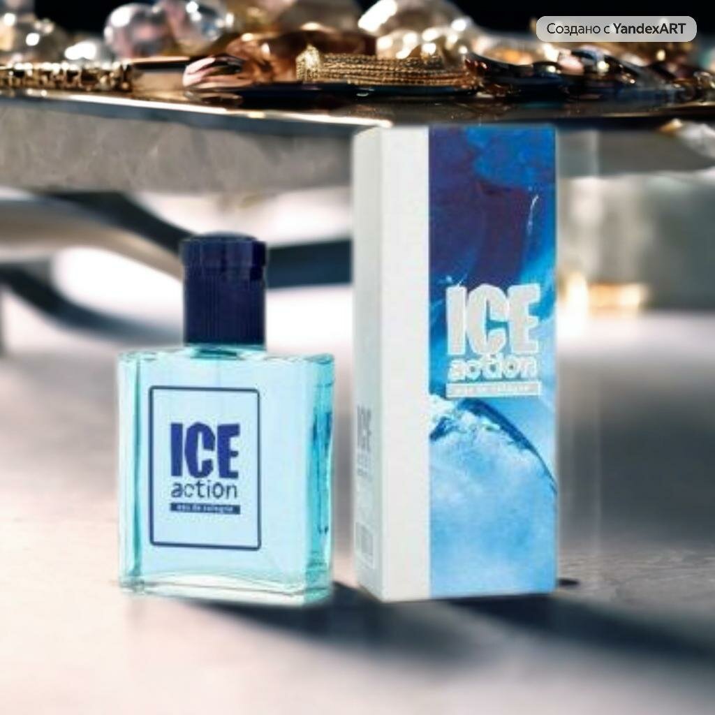 DILIS Одеколон экстра "Ice action" (Айс экшн), флакон 100 мл
