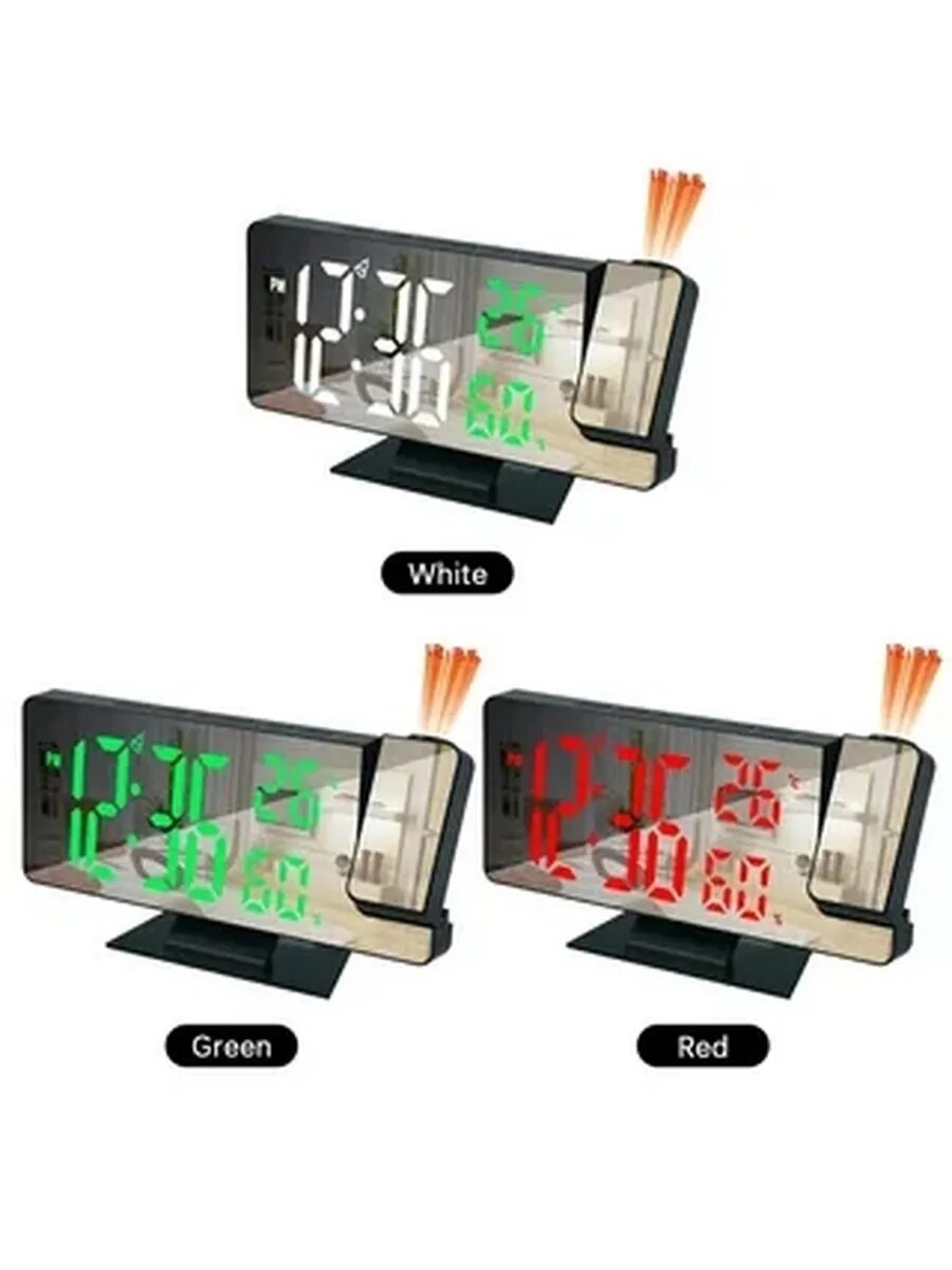 Электронные настольные часы с проекцией — современный дизайн