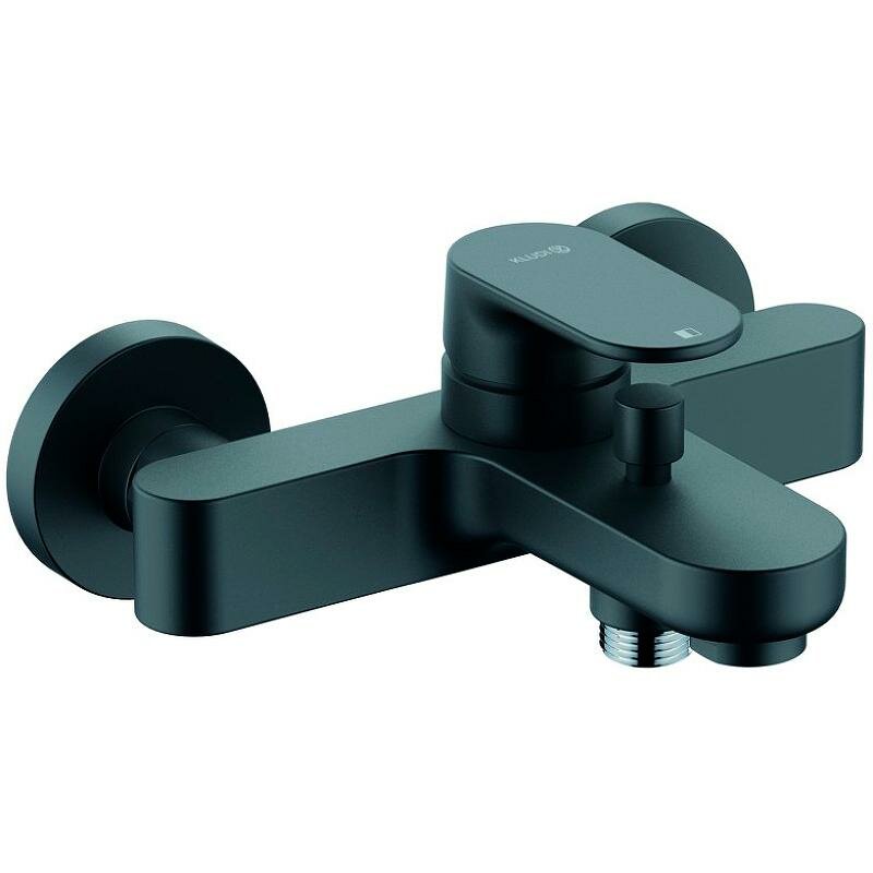 Смеситель для ванны Kludi Louva 246913975 черный матовый, рычажное управление, латунь