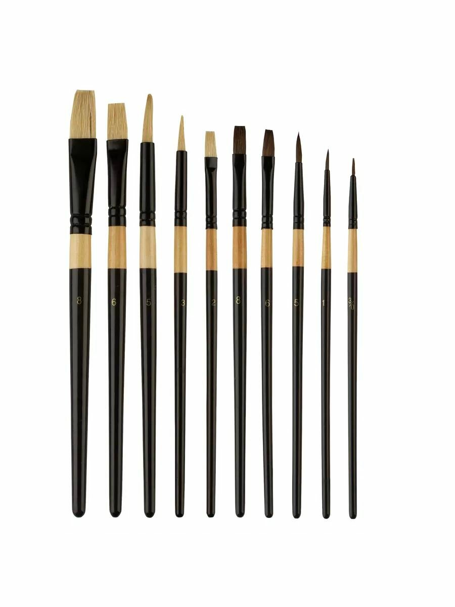 Набор кистей для рисования микс, 10 штук B0239