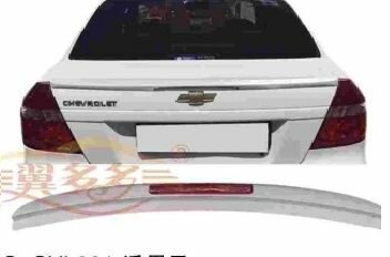Спойлер Шевроле Авео Т250 Не окрашенный со стопом Chevrolet Aveo седан (03-11)