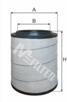 Фильтр воздушный H463 D310 d204мм / IVECO Stralis 2996126, 41270082, 41272124, 5801313604