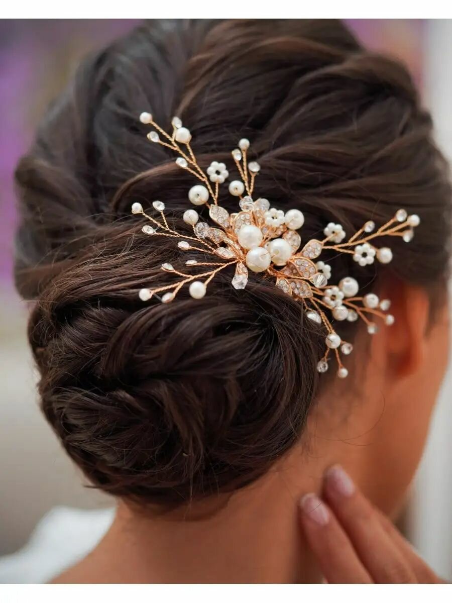 Гребень для волос женская LUMINA. Женская бижутерия, гребень для волос свадебный