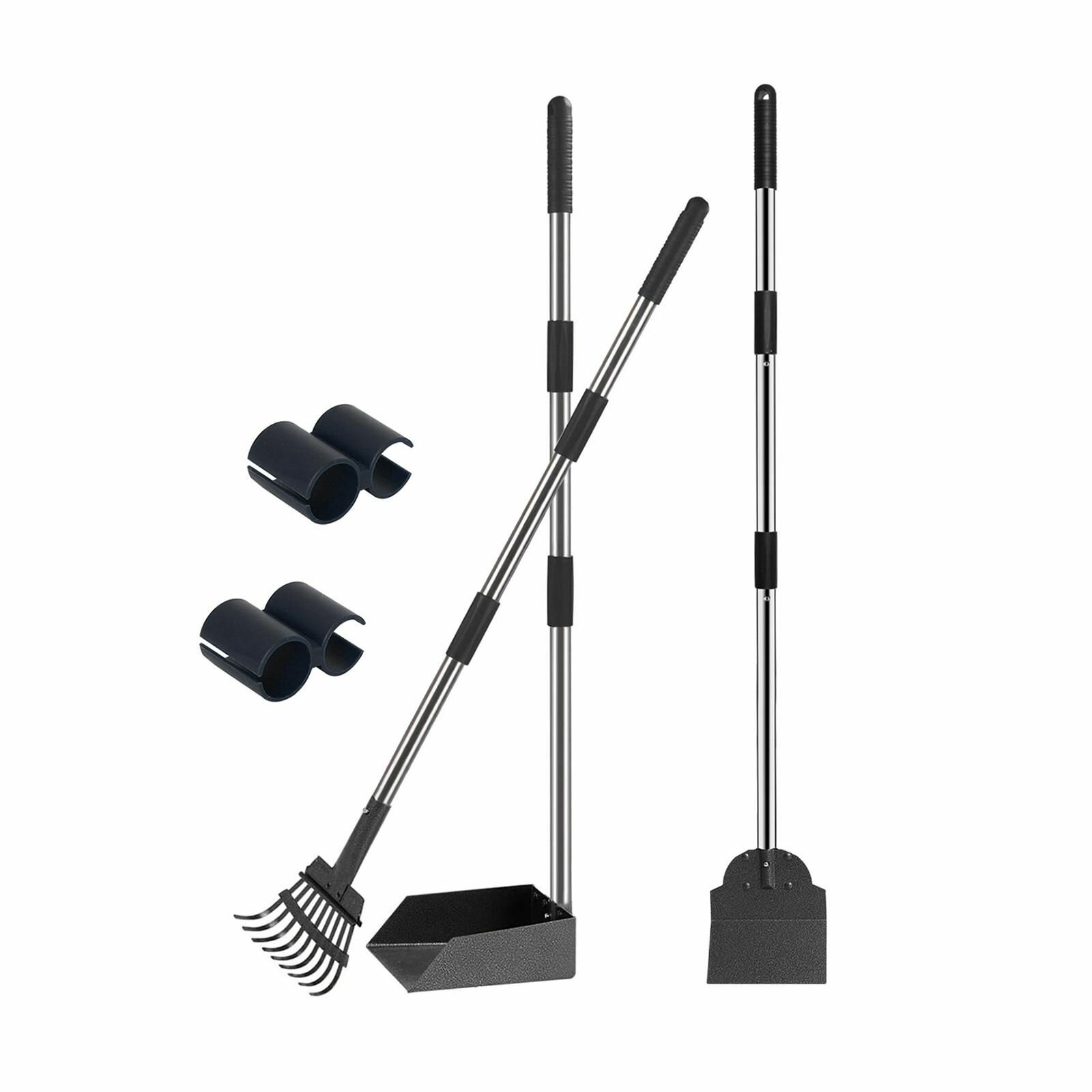 Сверхмощный лоток и набор граблей для собачьего какашка 36,2 37,8 дюйма