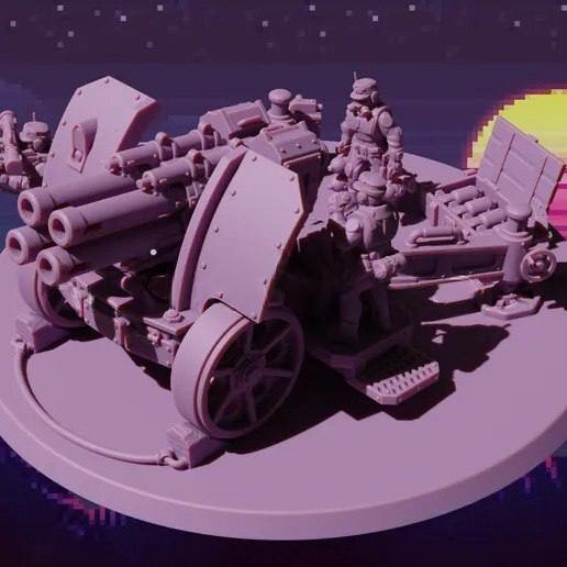 Warhammer 40000 Миниатюра Artillery team - Heavy quad launcher