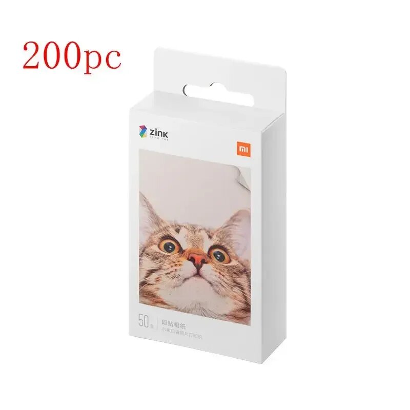 Бумага для фотопечати Xiaomi ZINK 10/50/100 листов 200pc