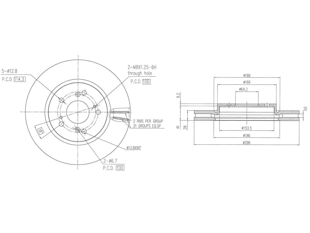 UNIO BRD-20576 (3501011XKZ16A) диск тормозной передний great wall hover h6 11-