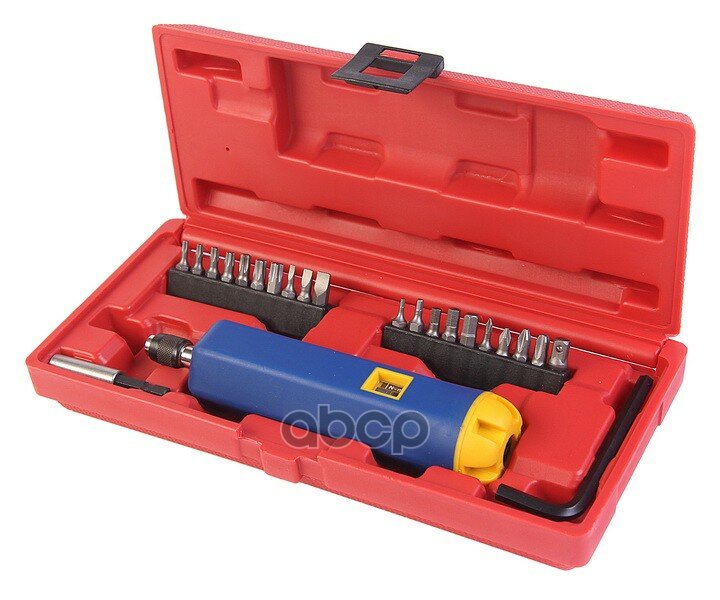 Отвертка динамометрическая 1/4" с набором бит и адаптеров в кейсе JTC JTC арт. JTC-4625A