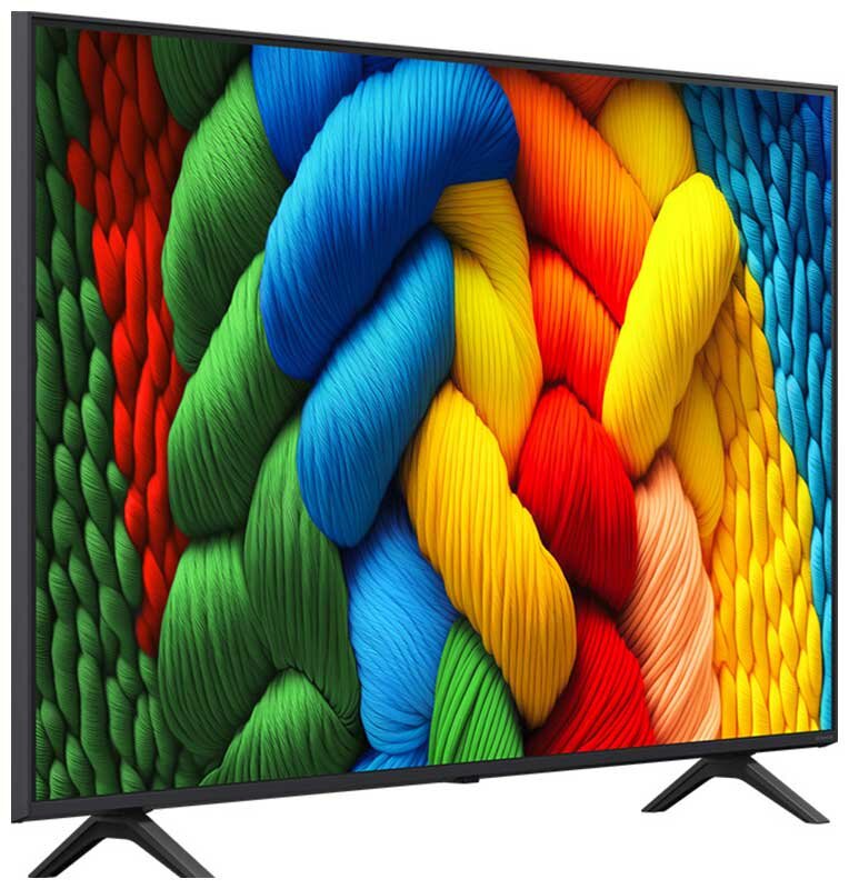 Телевизор LG 65NANO80A6B. ARUG, 65 дюйма, 4K Ultra HD, смарт ТВ, WebOS 25, темно-синий — фото 1