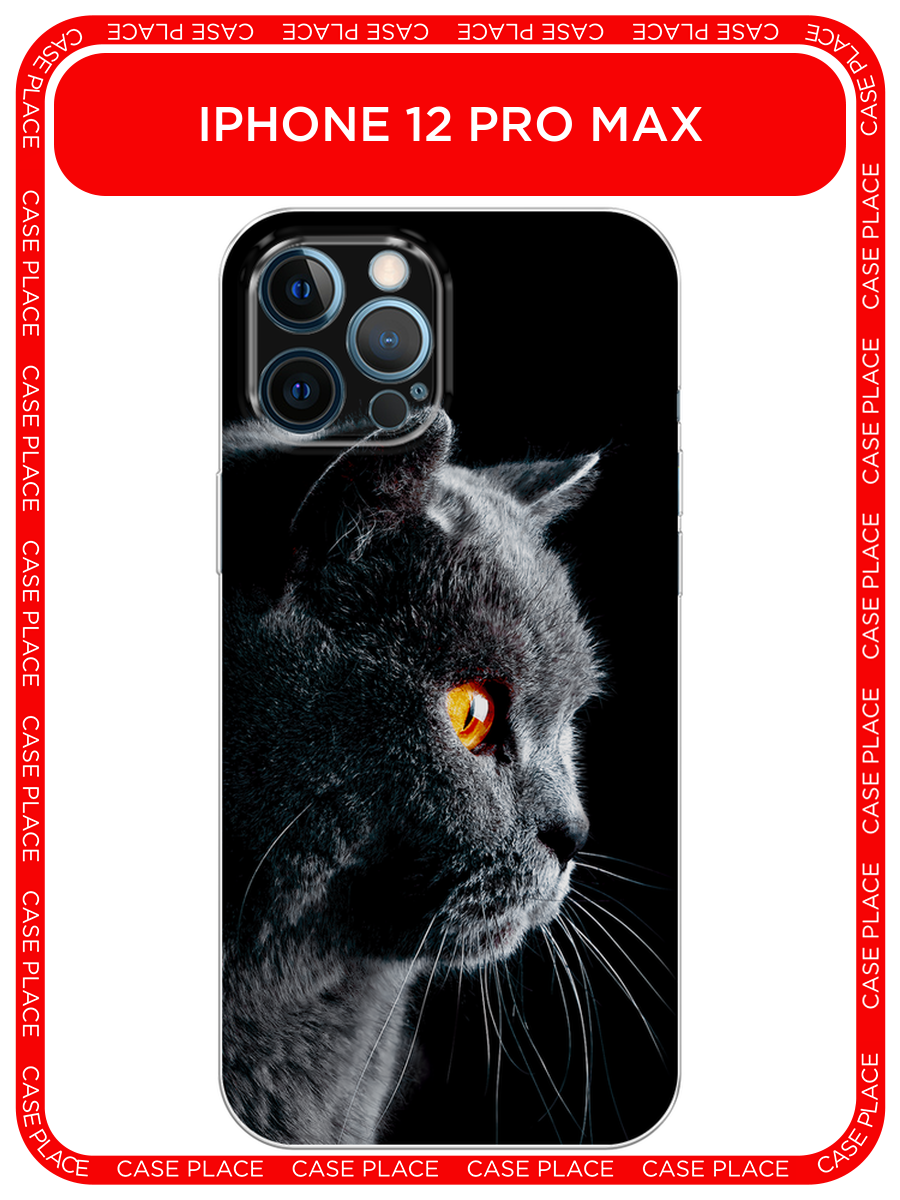Чехол на Apple iPhone 12 Pro Max / Айфон 12 Про Макс с принтом Благородный кот британец