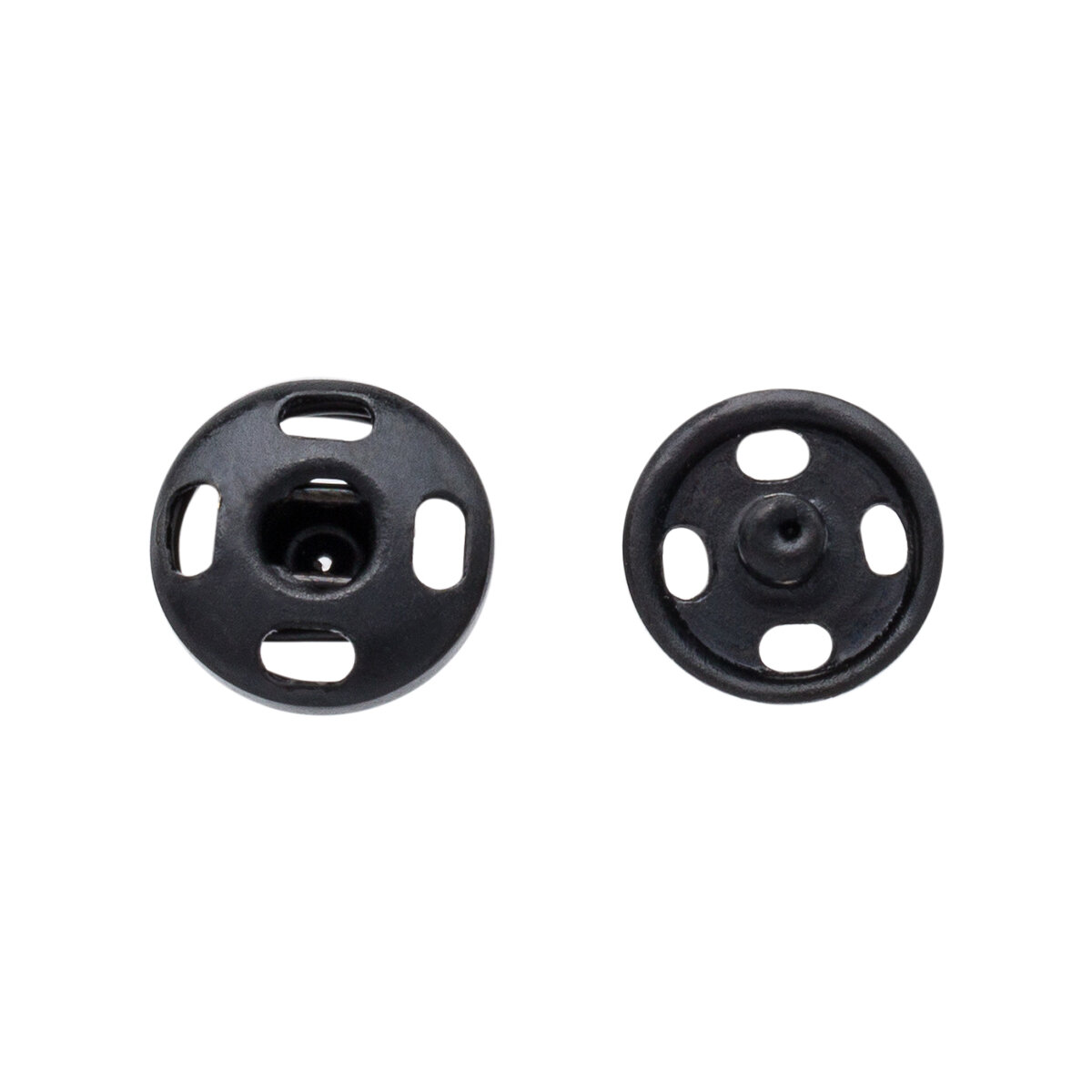 Кнопки для одежды пришивные CSC, 7 мм, на блистере, 24 штуки, цвет черный