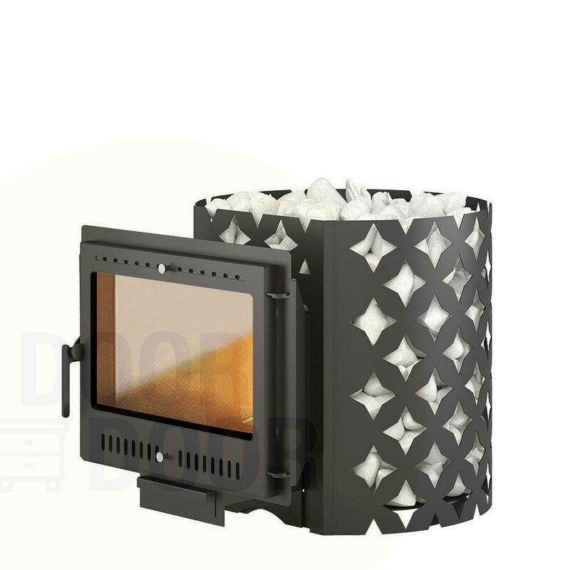 Чугунная печь для бани этна 24 (Панорама) "М"