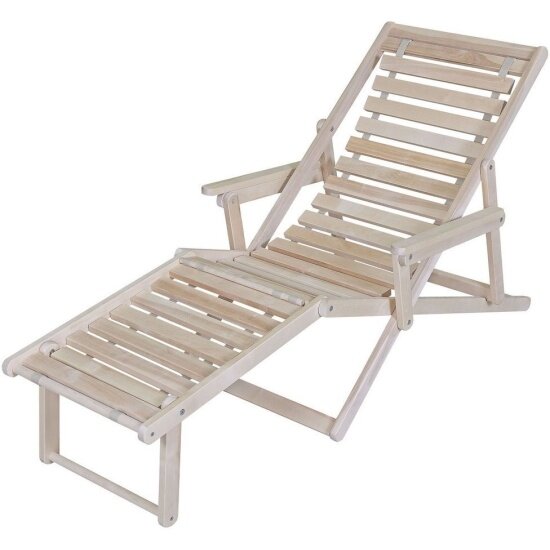 Шезлонг Мебелик с подлокотниками Без покрытия