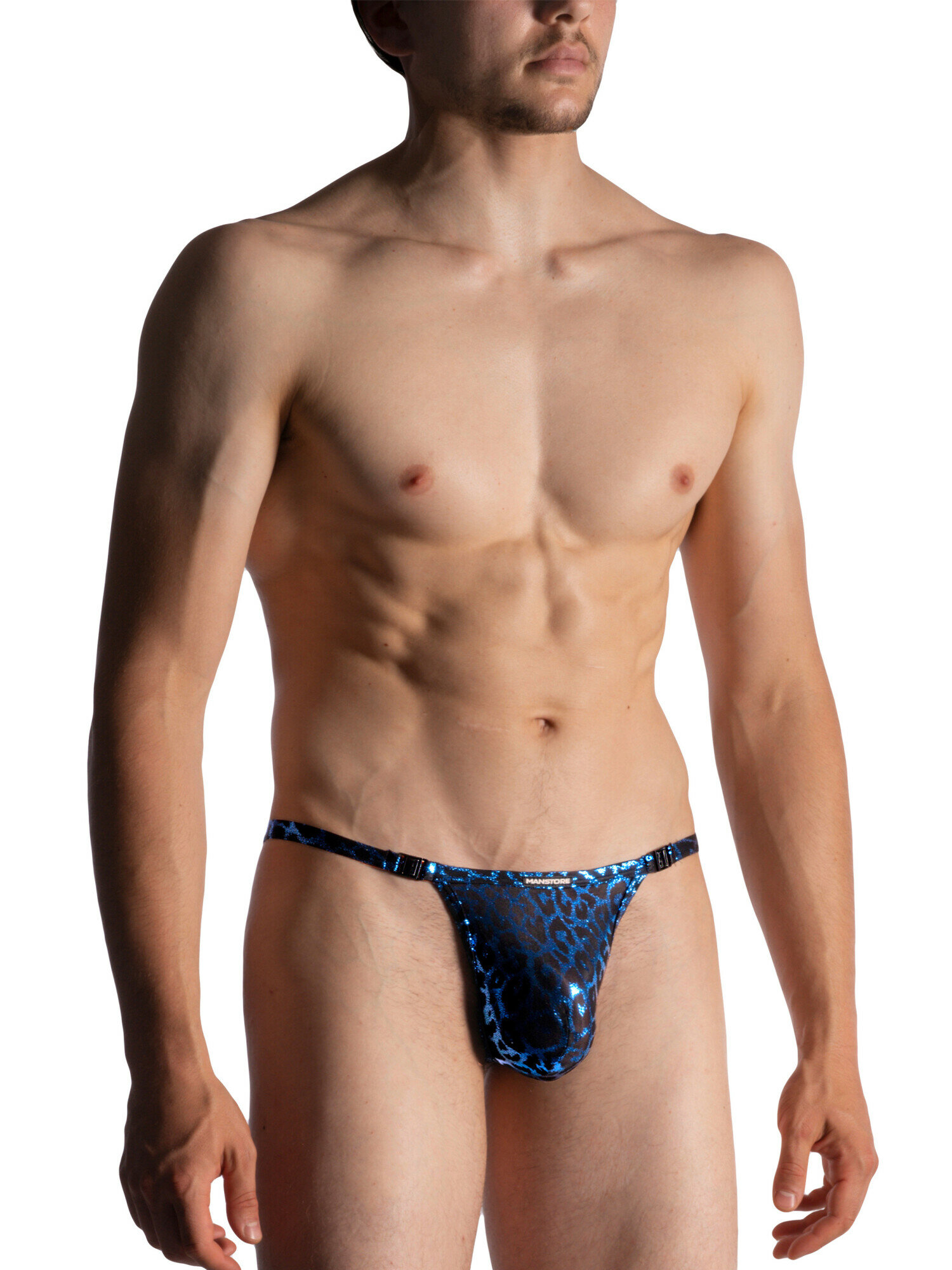 Трусы-стринги "M958 Stripper String - Sky" / Manstore / Синий / Размер M