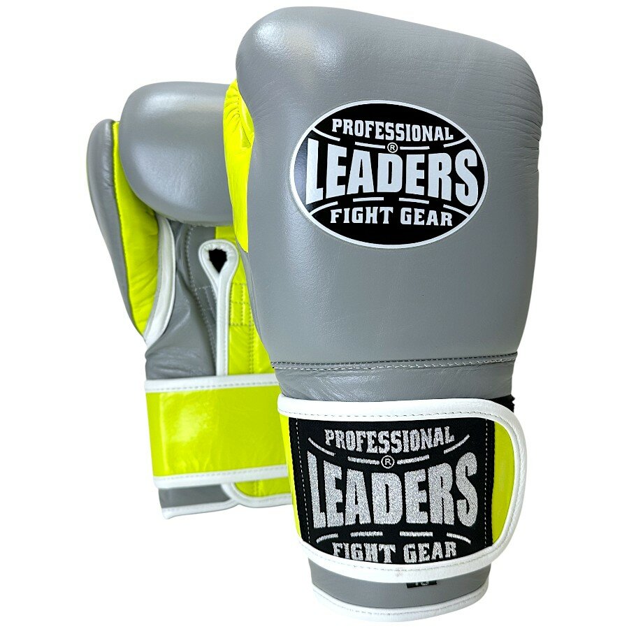 Перчатки боксерские Leaders LS Fancy Soft GR/GN, 14 унций