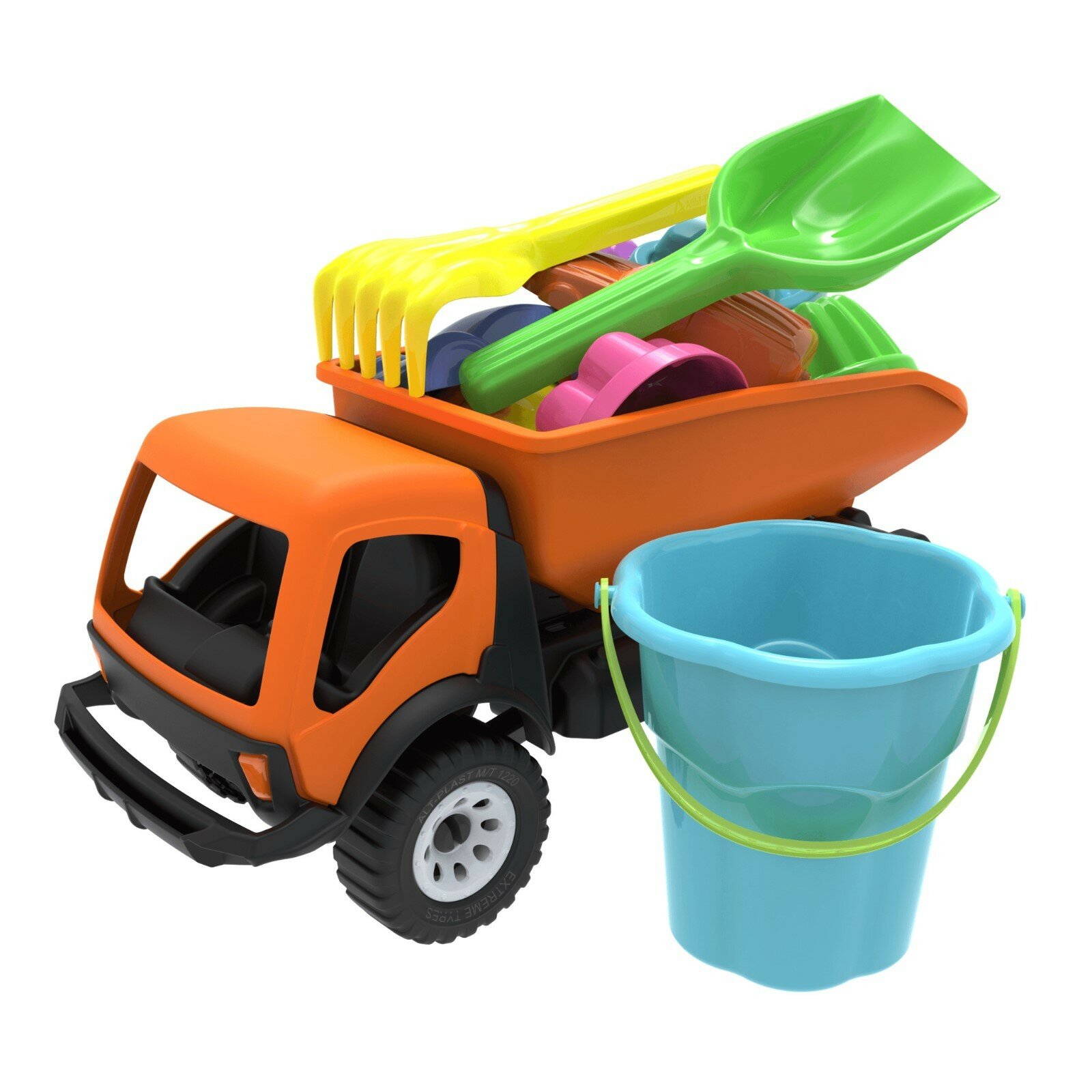 Набор для песочницы "Грузовик" 12 предметов, пластик, Альт-Пласт