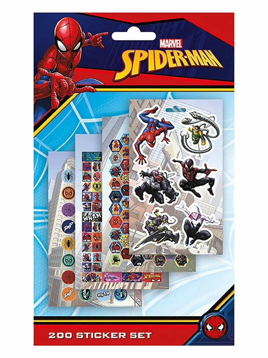 Наклейки Человек-паук Spidey Spectacular 200шт PS7488