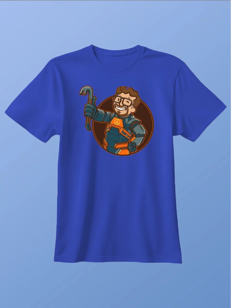 Футболка Half-Life в стиле fallout