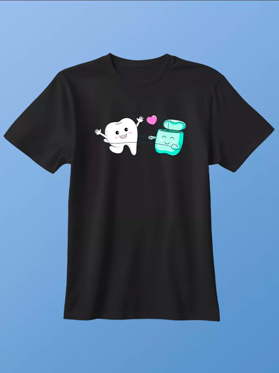 Футболка зубы стоматолог врач