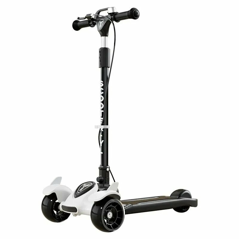 Zldrill Самокат ON7E8c, белый, зеленый